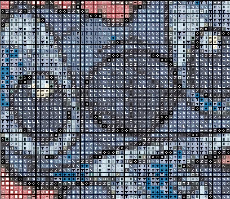Cross Stitch Pattern Stitch Stained Glass Stained Glass Cross | Etsy