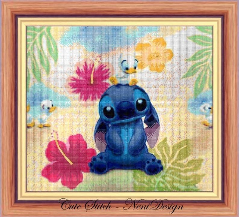 Cute Stitch Cross Stitch Pattern DIY Stitch Cross Stitch Kids - Etsy