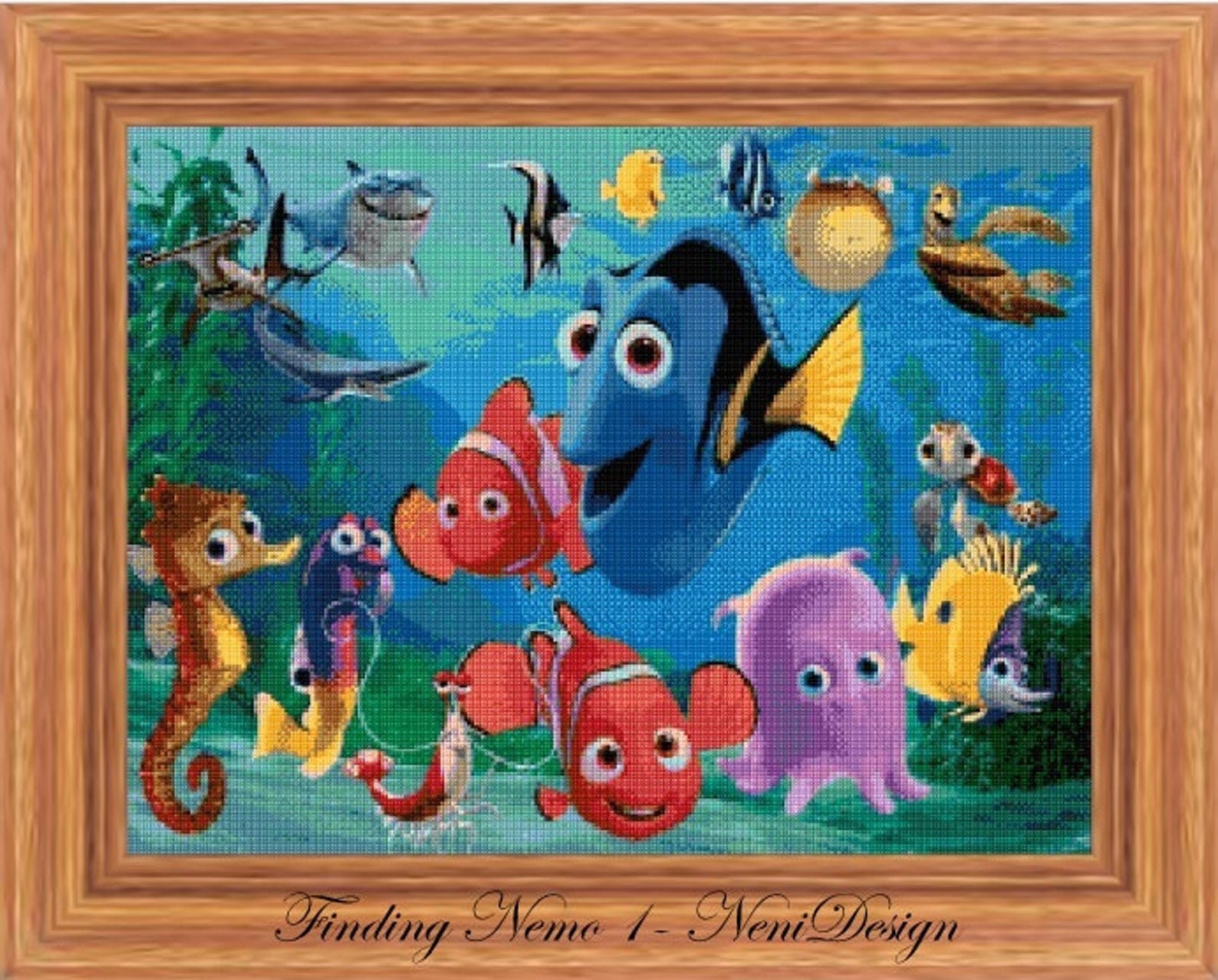 Finding Nemo 1 Cross Stitch Pattern Nemo Cross Stitch Kids - Etsy