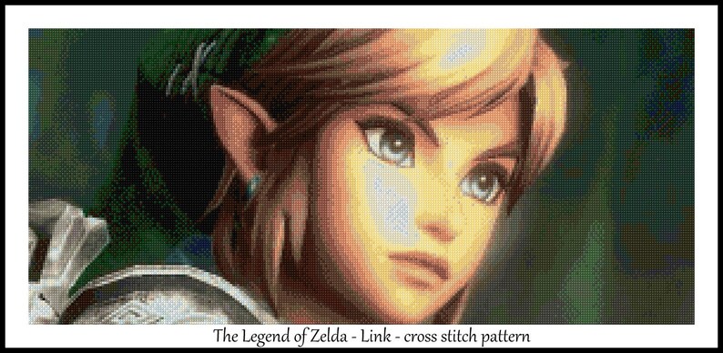 The Legend of Zelda Link Cross Stitch Pattern Zelda Cross Stitch DIY ...