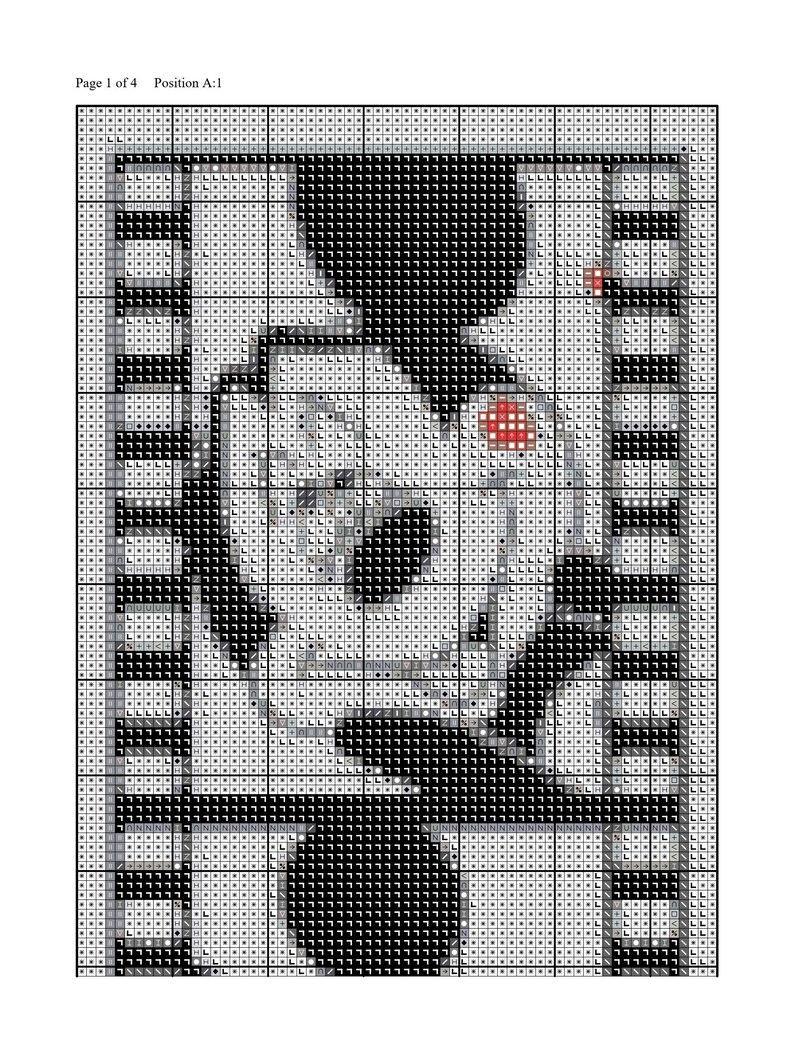 Cross Stitch Pattern Mickey Film Strip Mickey Cross Stitch DIY | Etsy