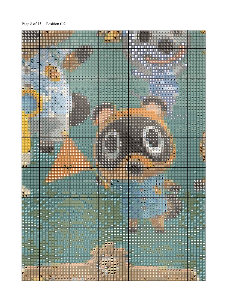 Animal Crossing Cross Stitch Pattern, DIY Kids Room Decor (PDF Pattern ...