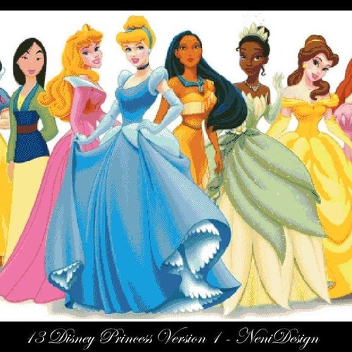 13 Princess Version 2 Aurora Blue Dress Cross Stitch Patern - Etsy