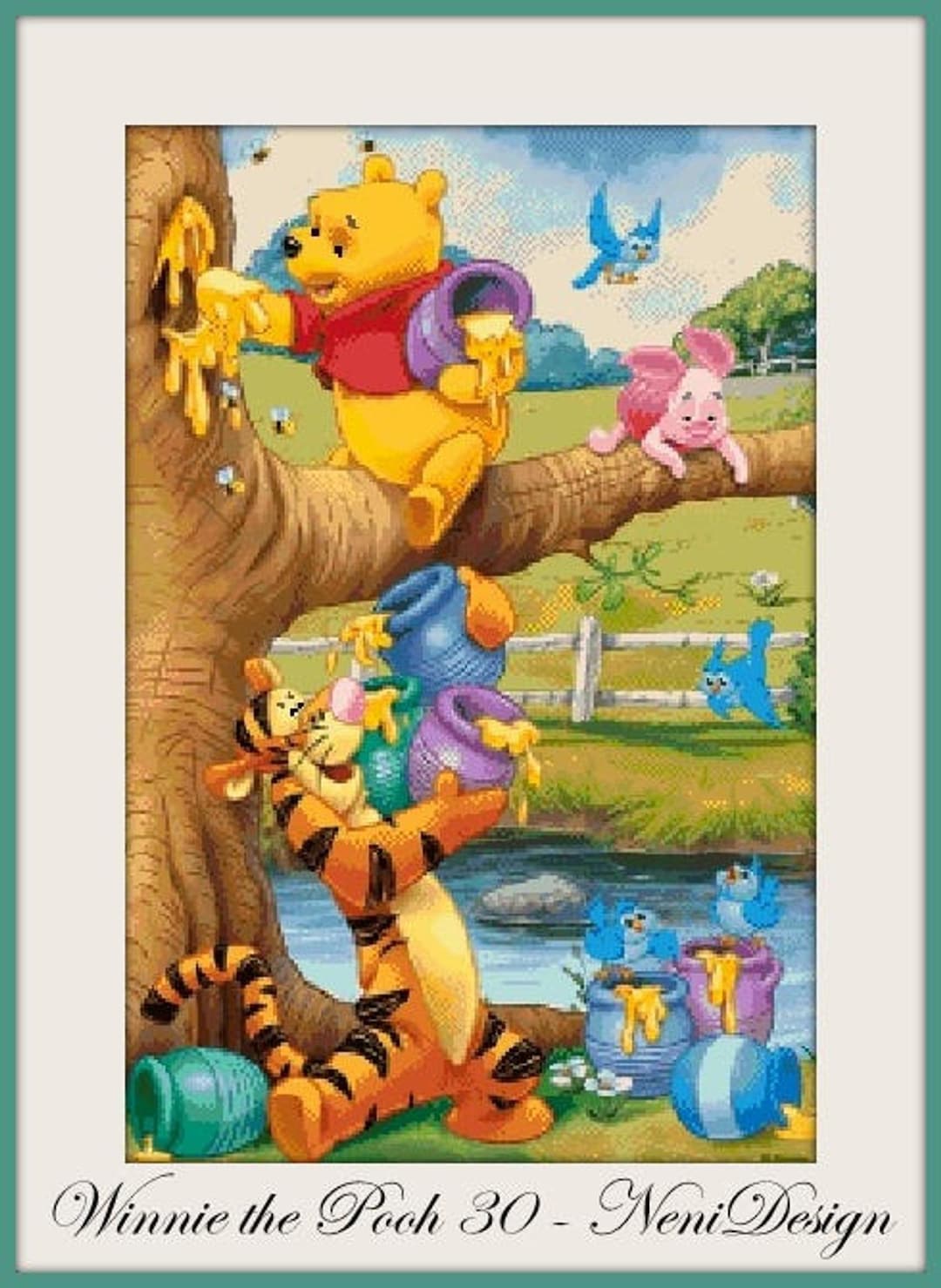 Winnie the Pooh 30 Cross Stitch Pattern Cross Stitch Kids Pattern Kids ...