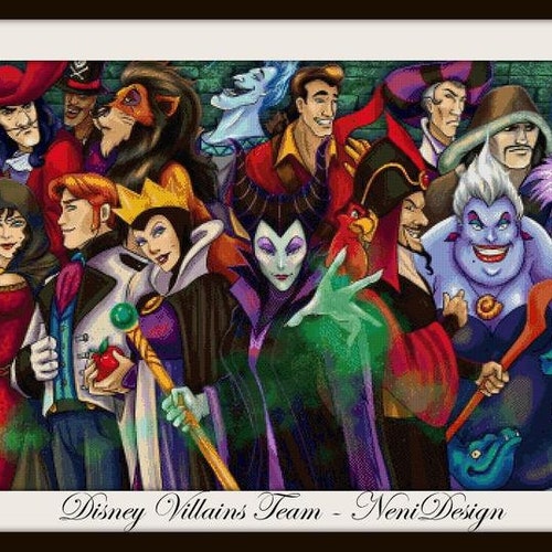 Villains Cross Stitch Pattern Pixel People Cross Stitch Mini | Etsy