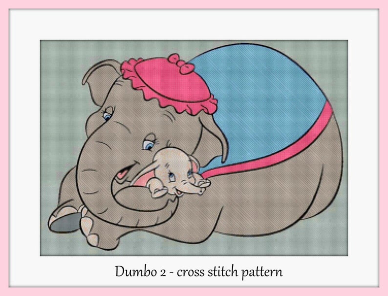Dumbo 2 Cross Stitch Pattern Dumbo Pattern Dumbo Cross Stitch - Etsy