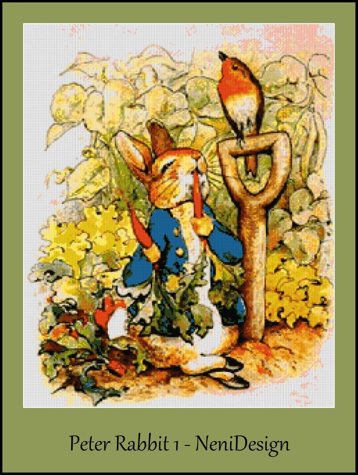 Peter Rabbit 1 Cross Stitch Pattern Cross Stitch Peter - Etsy