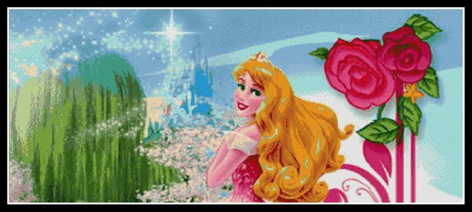 Beautiful Aurora cross stitch pattern cross stitch Aurora | Etsy