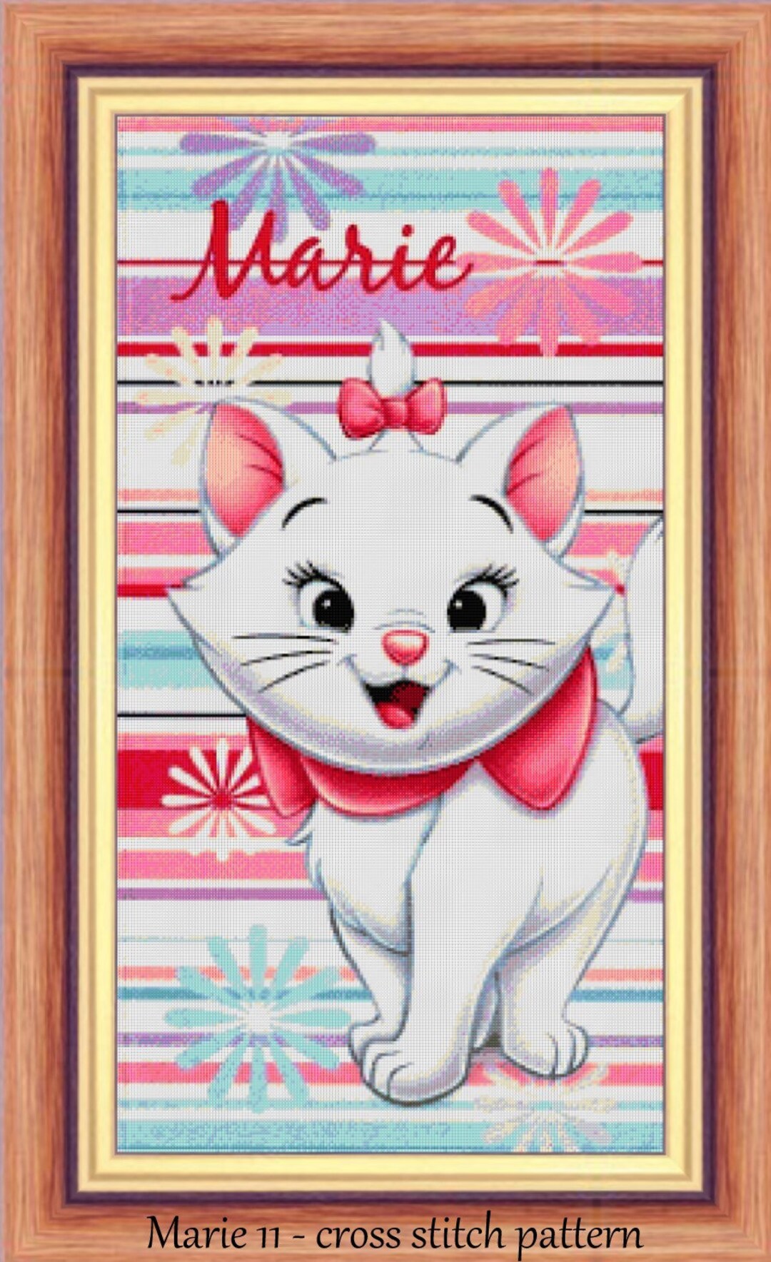 Marie 11 Cross Stitch Pattern Cross Stitch Pattern DIY Marie Kids Room ...