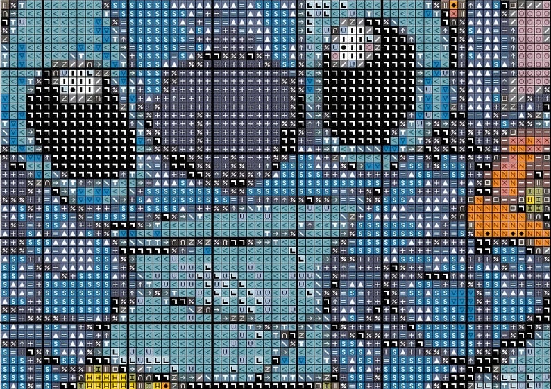 Stitch Stained Glass Cross Stitch Pattern, DIY Hero (digital Download ...