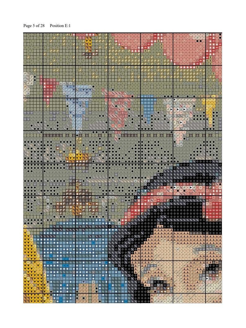 Princess Party Cross Stitch Pattern DIY Princess Pattern - Etsy