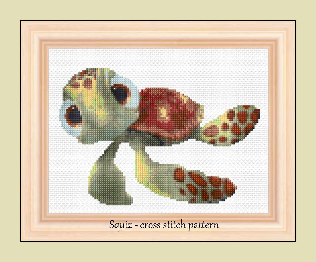 Squiz Cross Stitch Pattern Nemo Cross Stitch Tale Heroes Cross Stitch ...