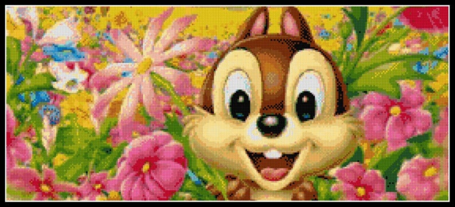 Chip and Dale Happy Cross Stitch Patternchip and Dale Cross - Etsy