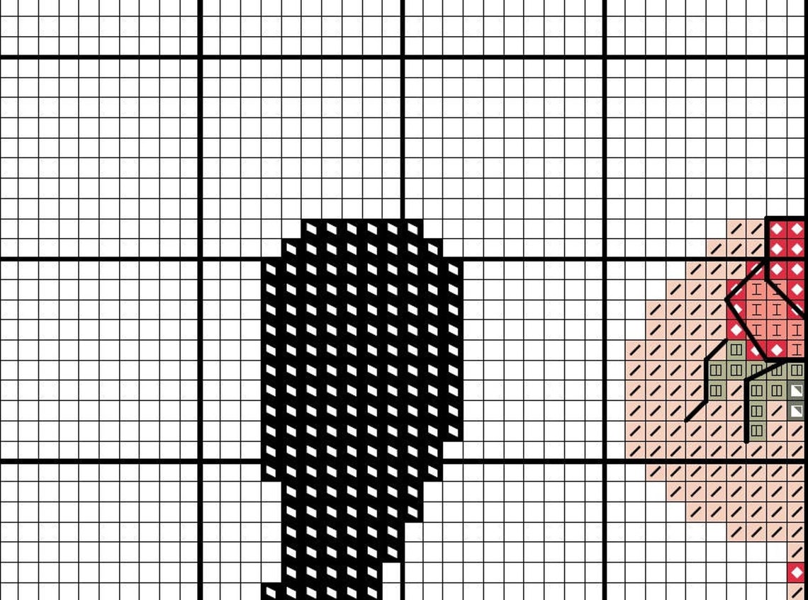 LOVE Cross Stitch Pattern DIY Love Pattern DIY Mickey - Etsy