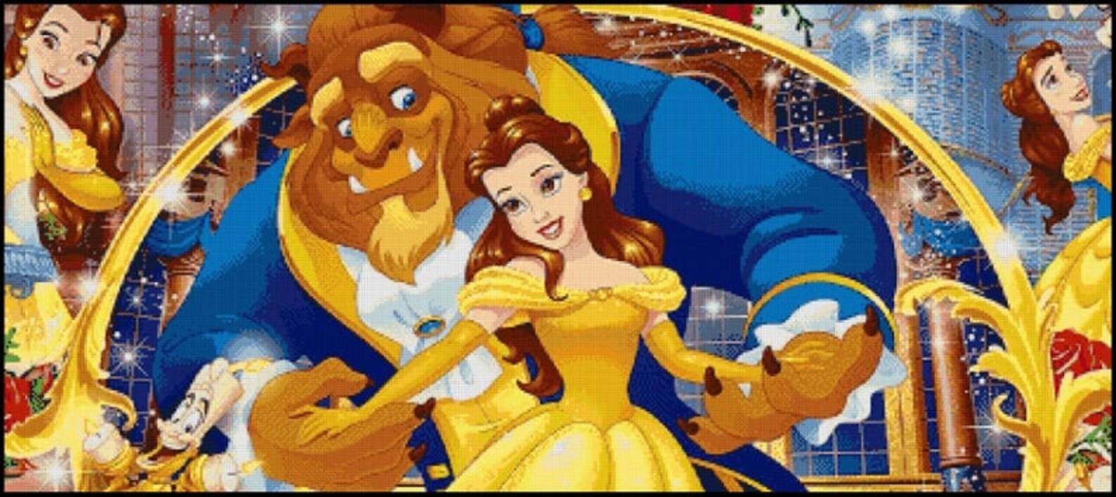 Belle Belle Belle Cross Stitch Pattern DIY Princess Belle Pattern Kids ...