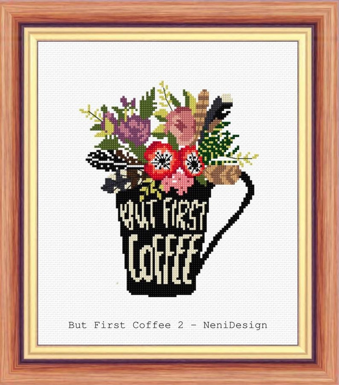 But First Coffee 2, Cross Stitch Pattern, Cross Stitch Coffee Lovers ...
