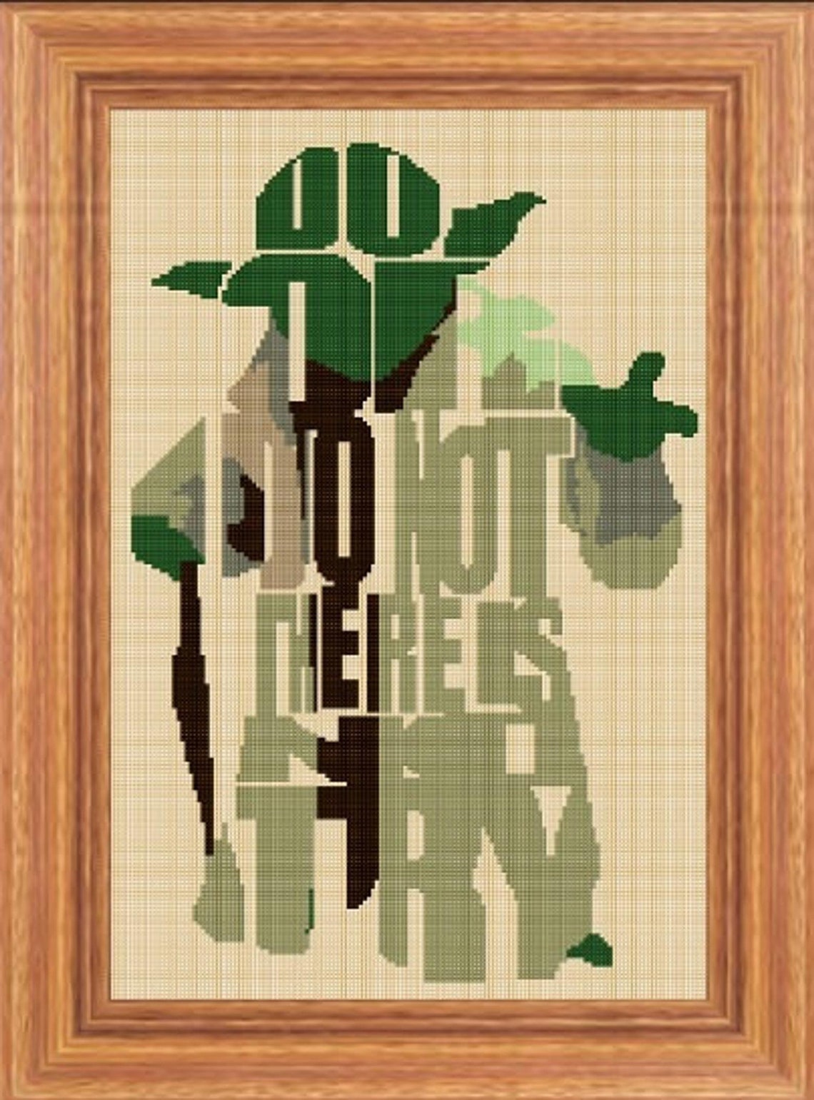 Star Wars Yoda Cross Stitch Pattern Cross Stitch Yoda Star - Etsy