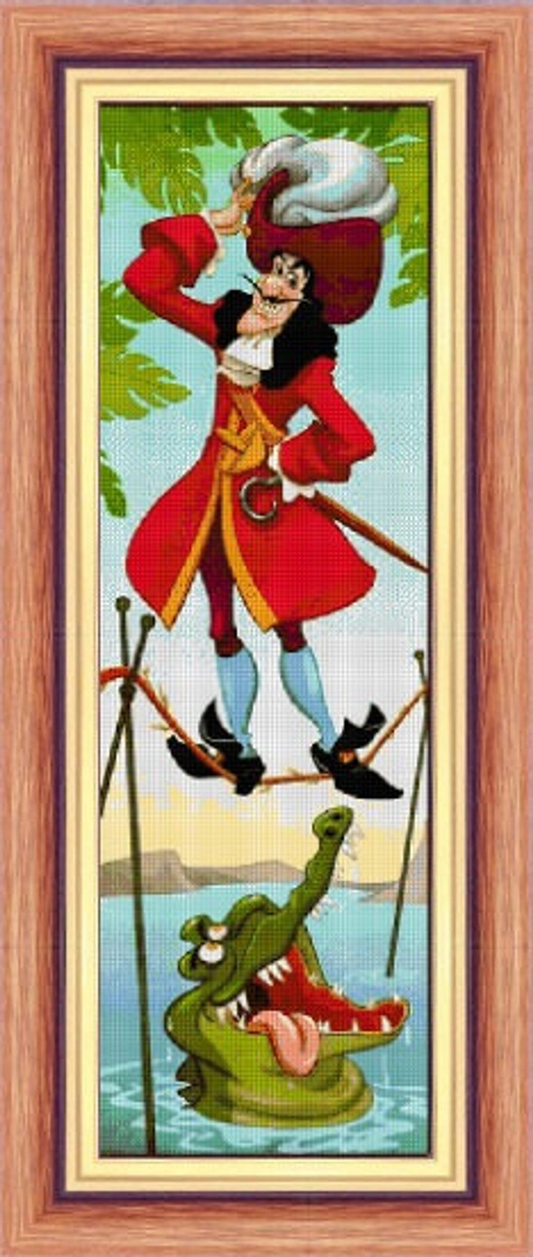 Haunted Mansion Captain Hook Cross Stitch Pattern (PDF Pattern) - Etsy
