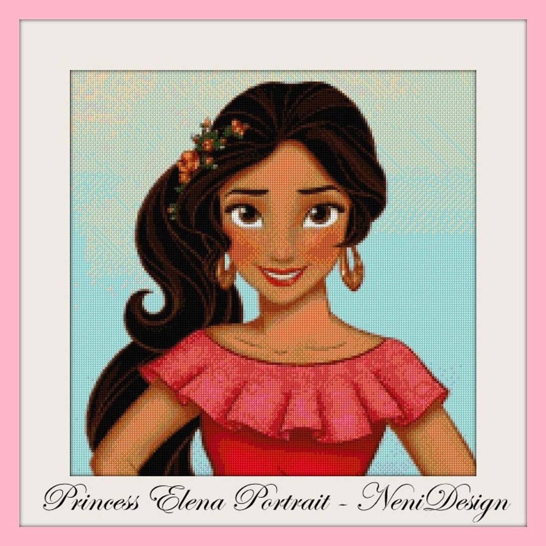 Princess Elena Portrait, Cross Stitch Pattern, Cross Stitch Elena ...