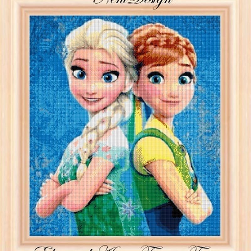 Elsa Anna Embroidery - Etsy