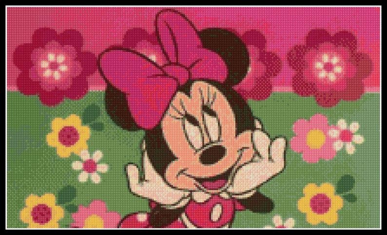Minnie Mouse 13 Cross Stitch Pattern DIY Hero Minnie Cross - Etsy