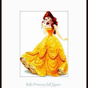 Belle Princess Full Figure Cross Stitch Pattern Kids Room Decoration ...