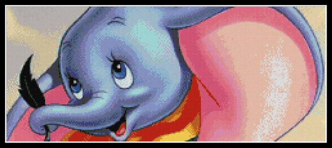 Dumbo Cross Stitch Pattern Dumbo Pattern Kids Room Decoration | Etsy