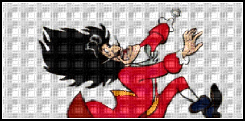Come on Captain Hook Cross Stitch Pattern DIY Captain Hook Cross Stitch ...
