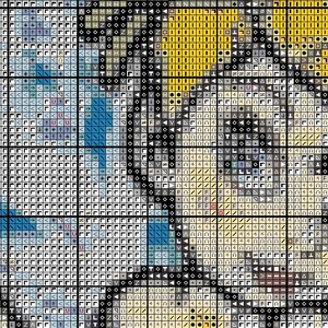 Tinkerbell Stained Glass Cross Stitch Pattern DIY Princess DIY Stained ...