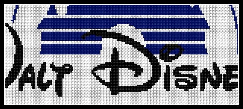 Logo Cross stitch pattern Cross stitch logo Kids room | Etsy