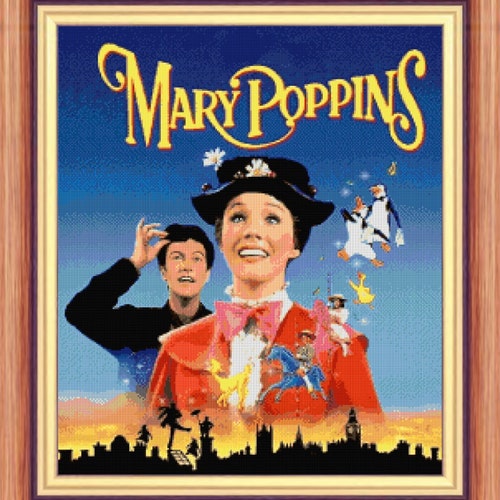 Mary Poppins Cross Stitch Pattern Mary Poppins Pattern - Etsy