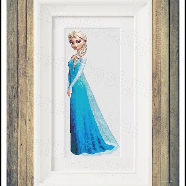 Elsa Cross Stitch - Etsy