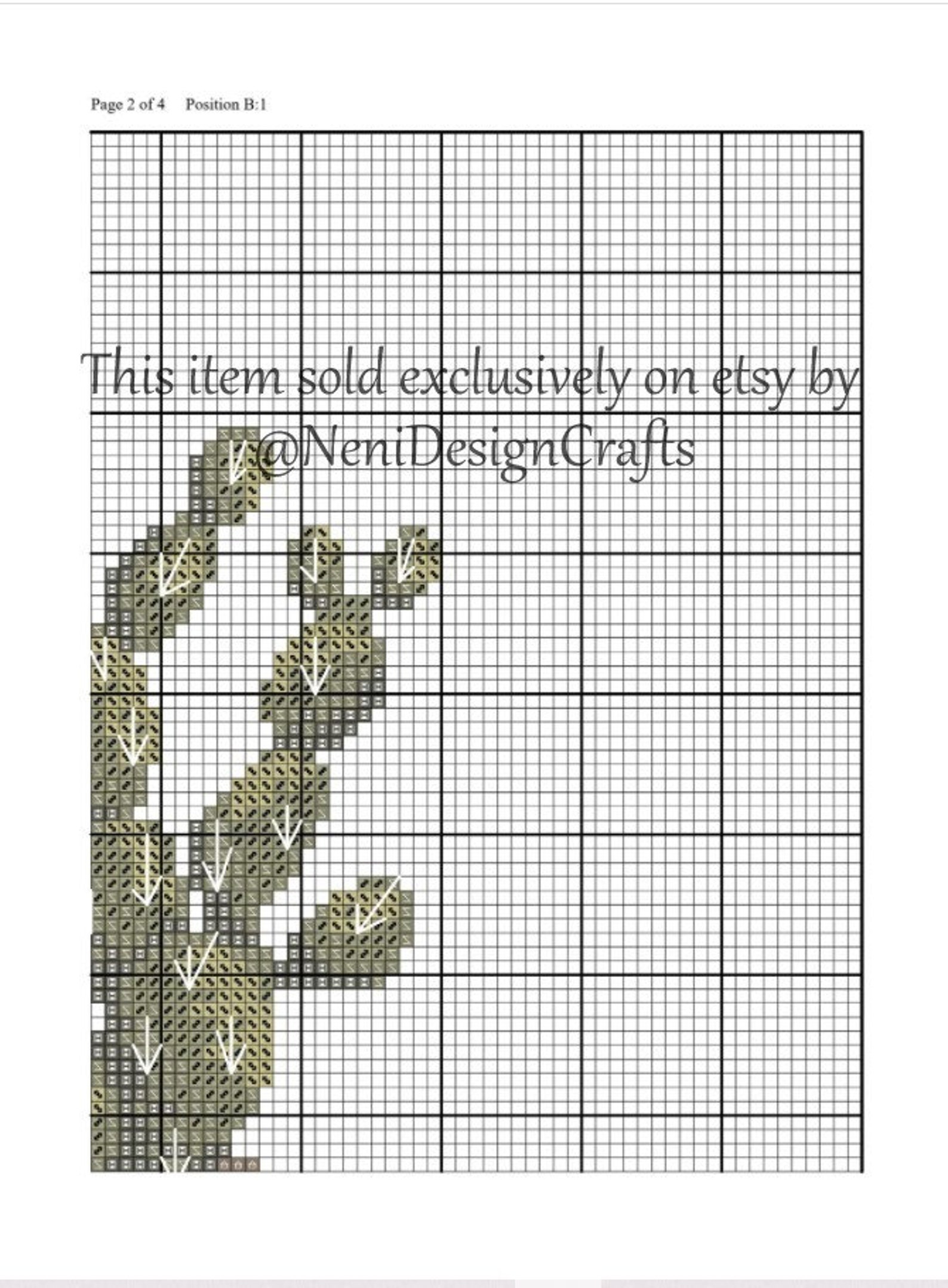 Cactus 3 Mini Pattern Cross Stitch Pattern Cactus Pattern - Etsy