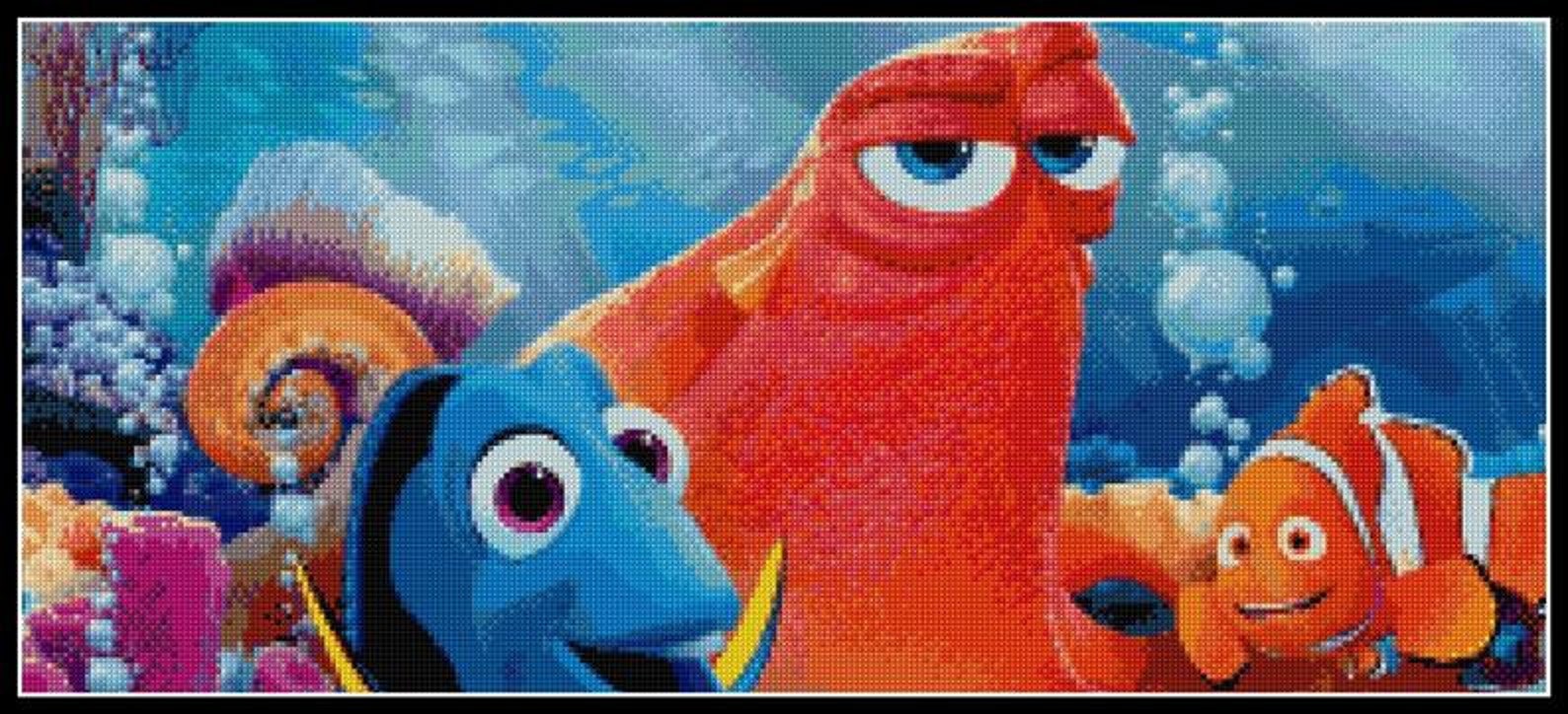 Finding Nemo and Octopus Cross Stitch Pattern Nemo Pattern - Etsy