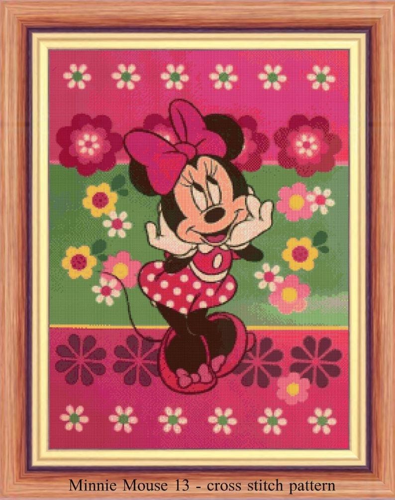 Minnie Mouse 13 Cross Stitch Pattern DIY Hero Minnie Cross - Etsy