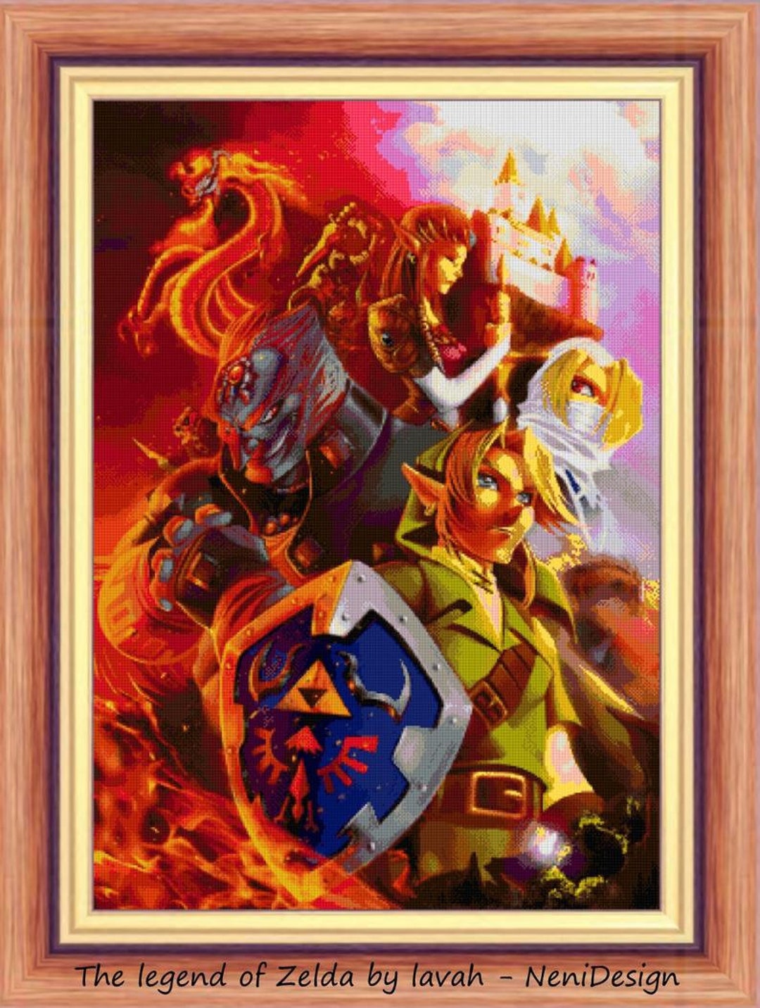 The Legend of Zelda by Lavah, Cross Stitch Pattern, Zelda Pattern ...