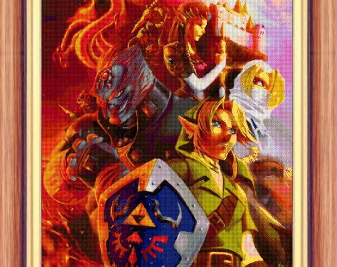 Zelda Cross Stitch Pattern Pdf Format - Etsy Canada