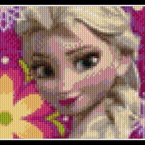 Frozen Collage Cross Stitch Pattern Elsa Cross Stitch Anna Cross Stitch ...