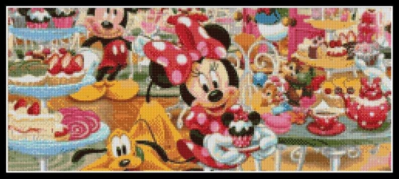 Minnie Mouse and His Friends Cross Stitch Pattern Minnie - Etsy