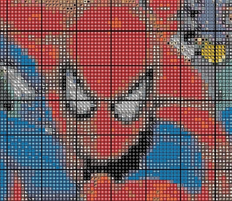 Superheroes Cross Stitch Pattern Kids Room Decoration DIY Kids - Etsy