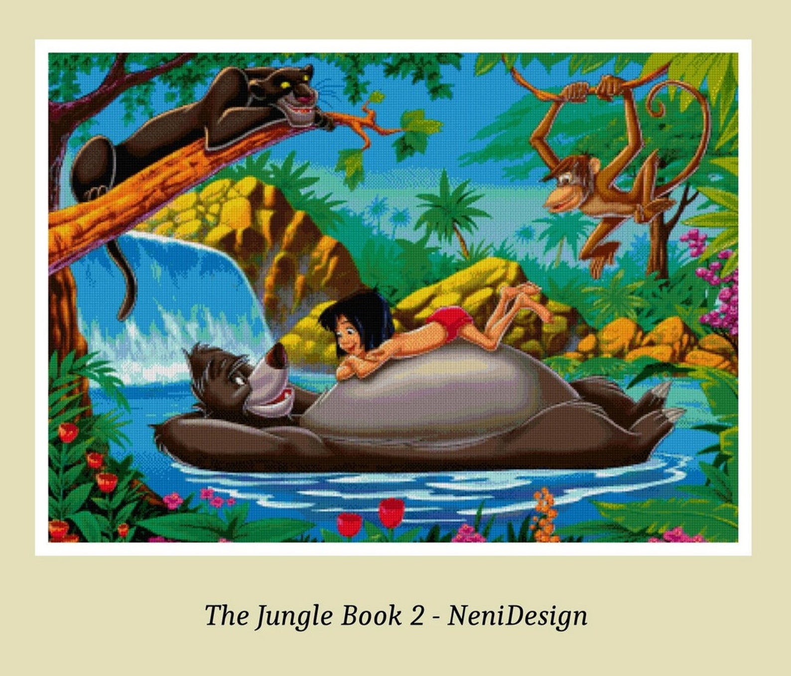 Jungle Book 2 Cross Stitch Pattern, Tale Heroes (PDF Pattern) - Etsy