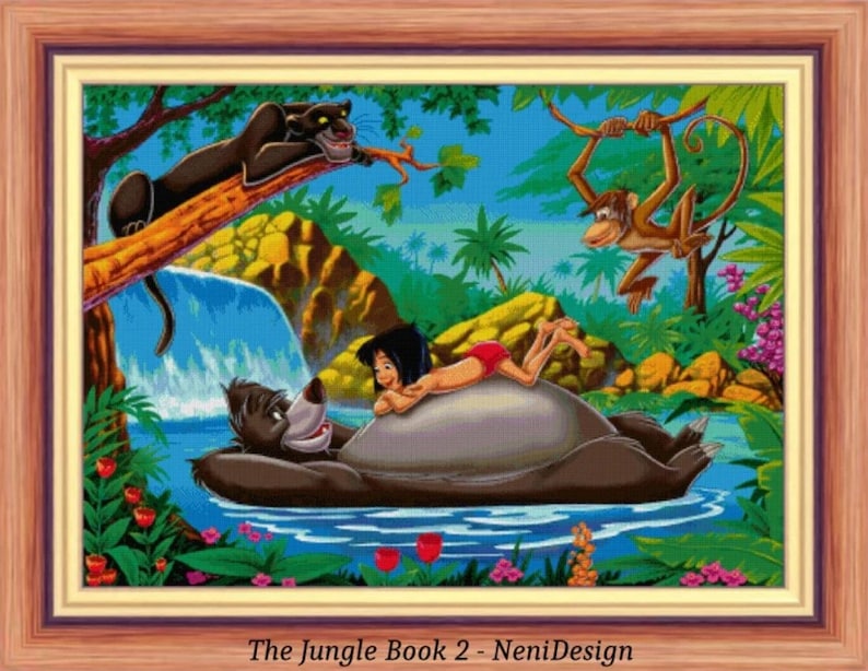 The Jungle Book 2 Cross Stitch Pattern Tale Heroes Cross | Etsy