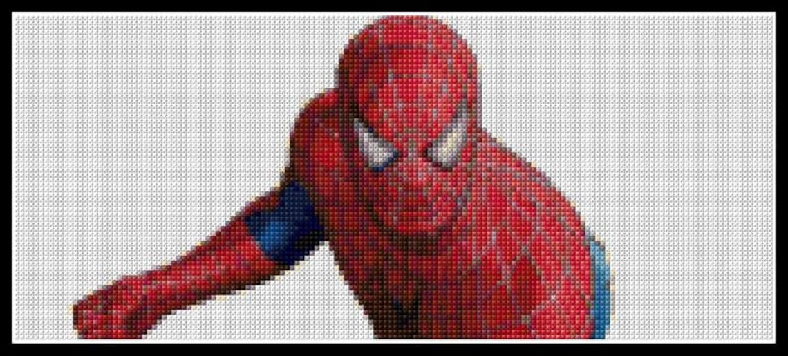 Spiderman 3 Cross Stitch Pattern DIY Spiderman Pattern Marvel - Etsy