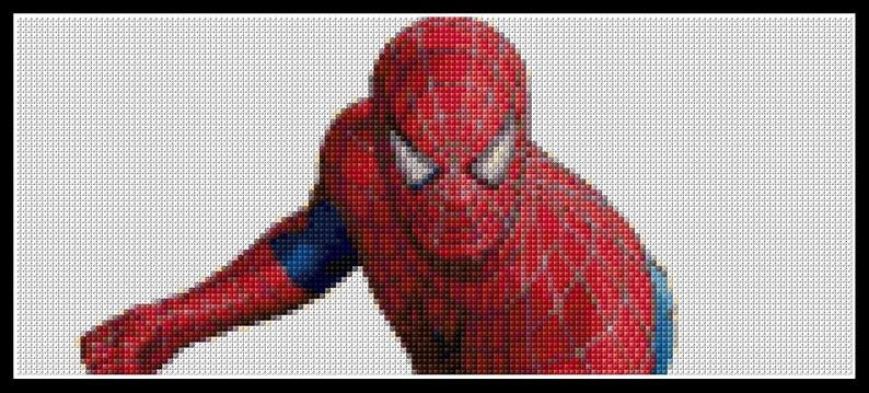 Spiderman 3 Cross Stitch Pattern DIY Spiderman Pattern Marvel - Etsy