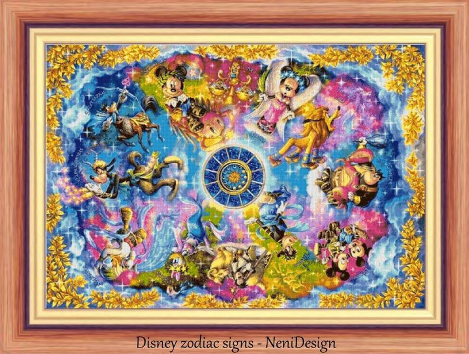 Zodiac Signs Cross Stitch Pattern Kids Room Decoration DIY - Etsy