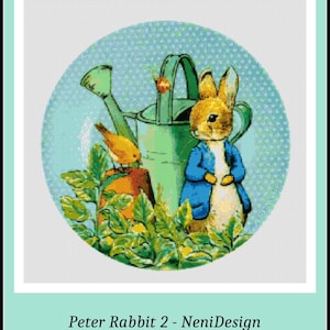 Peter Rabbit 2, Cross Stitch Pattern, Cross Stitch, Peter Rabbit Cross ...