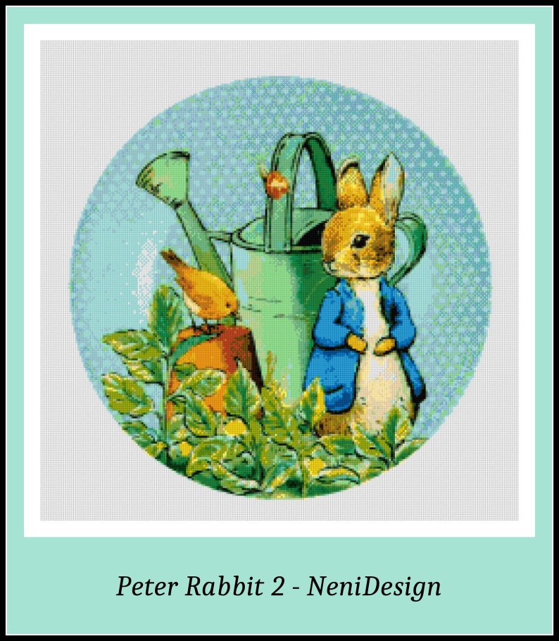 Peter Rabbit 2, Cross Stitch Pattern, Cross Stitch, Peter Rabbit Cross ...