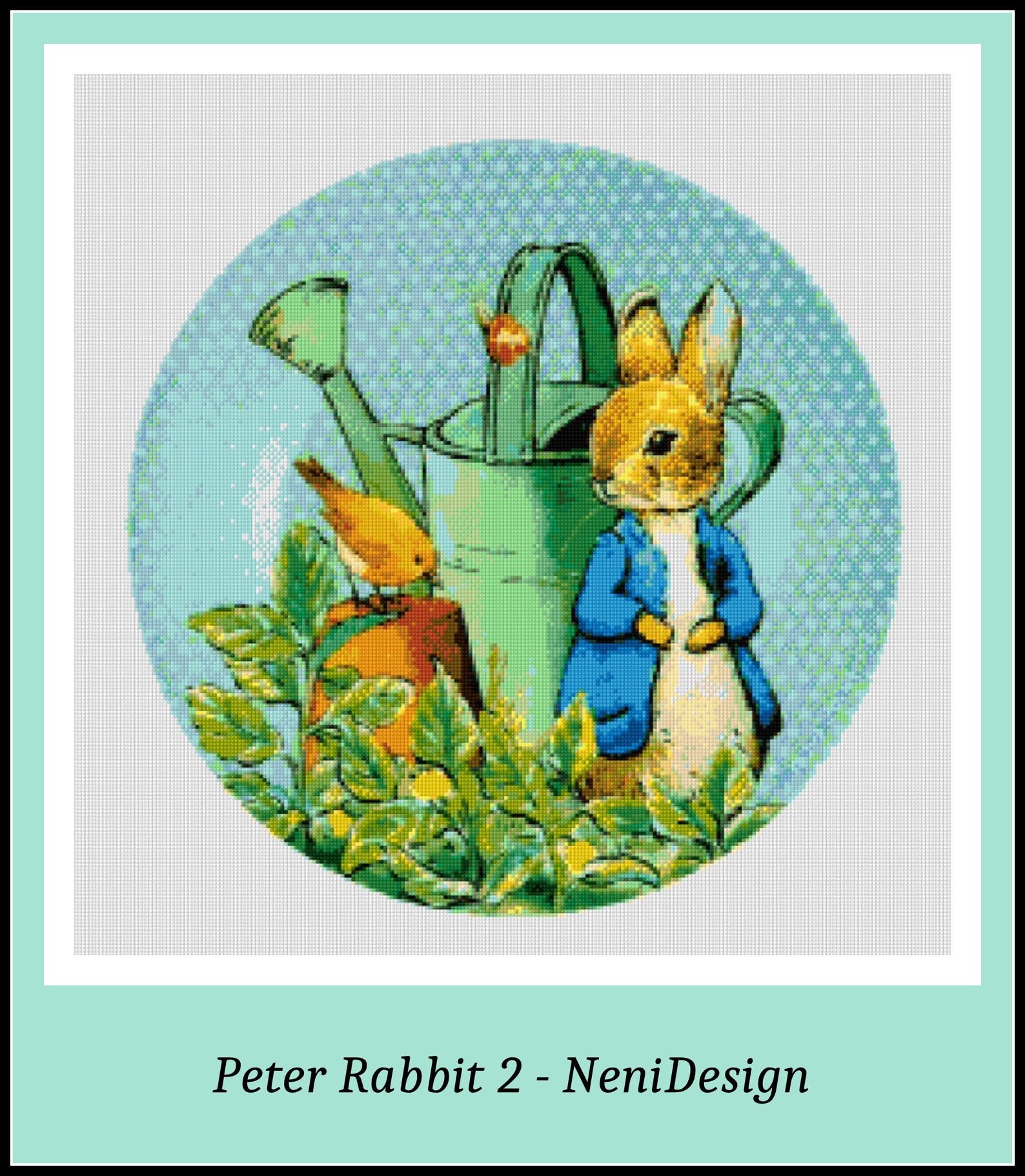 Peter Rabbit 2, Cross Stitch Pattern, Cross Stitch, Peter Rabbit Cross ...