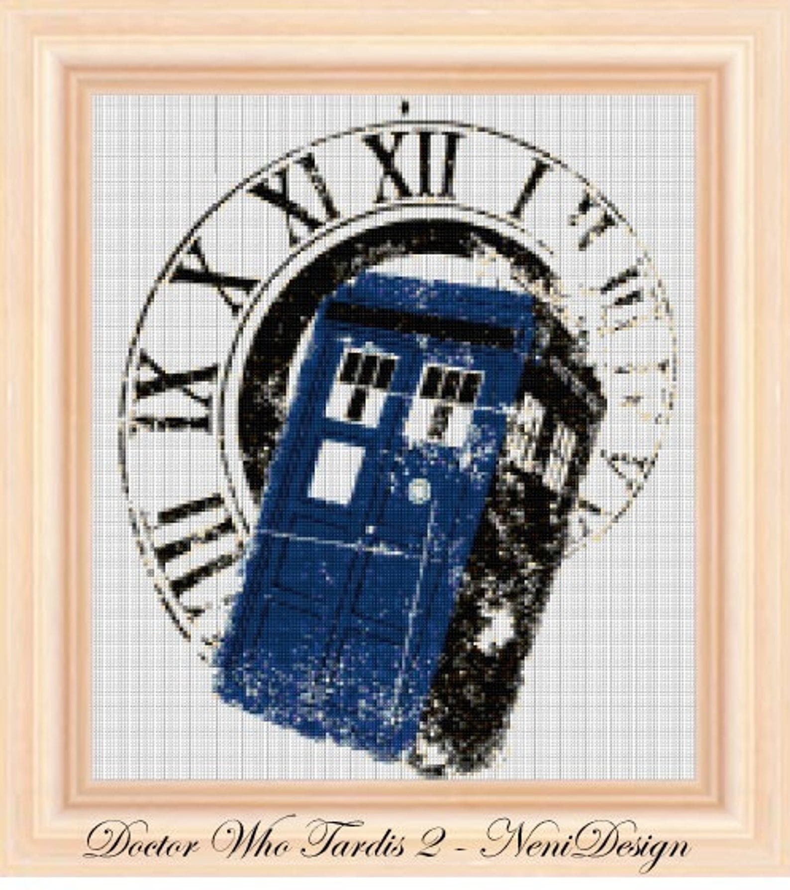 Doctor Who Tardis 2 Cross Stitch Pattern Cross Stitch - Etsy