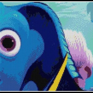 Finding Dory and Nemo Cross Stitch Patern Kids Room Decoration Tale ...